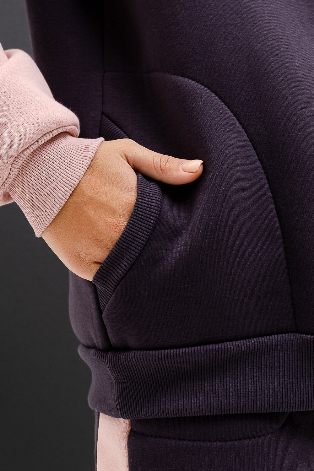 Натали Костюм 334122 антрацит+пудра оптом от Engros